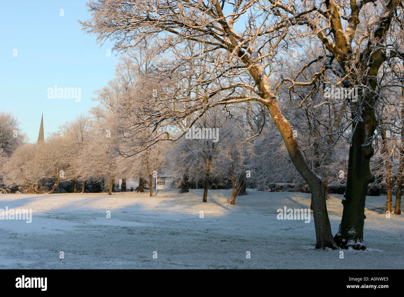 Worsley green in winter Salford UK Stock Photo - Alamy