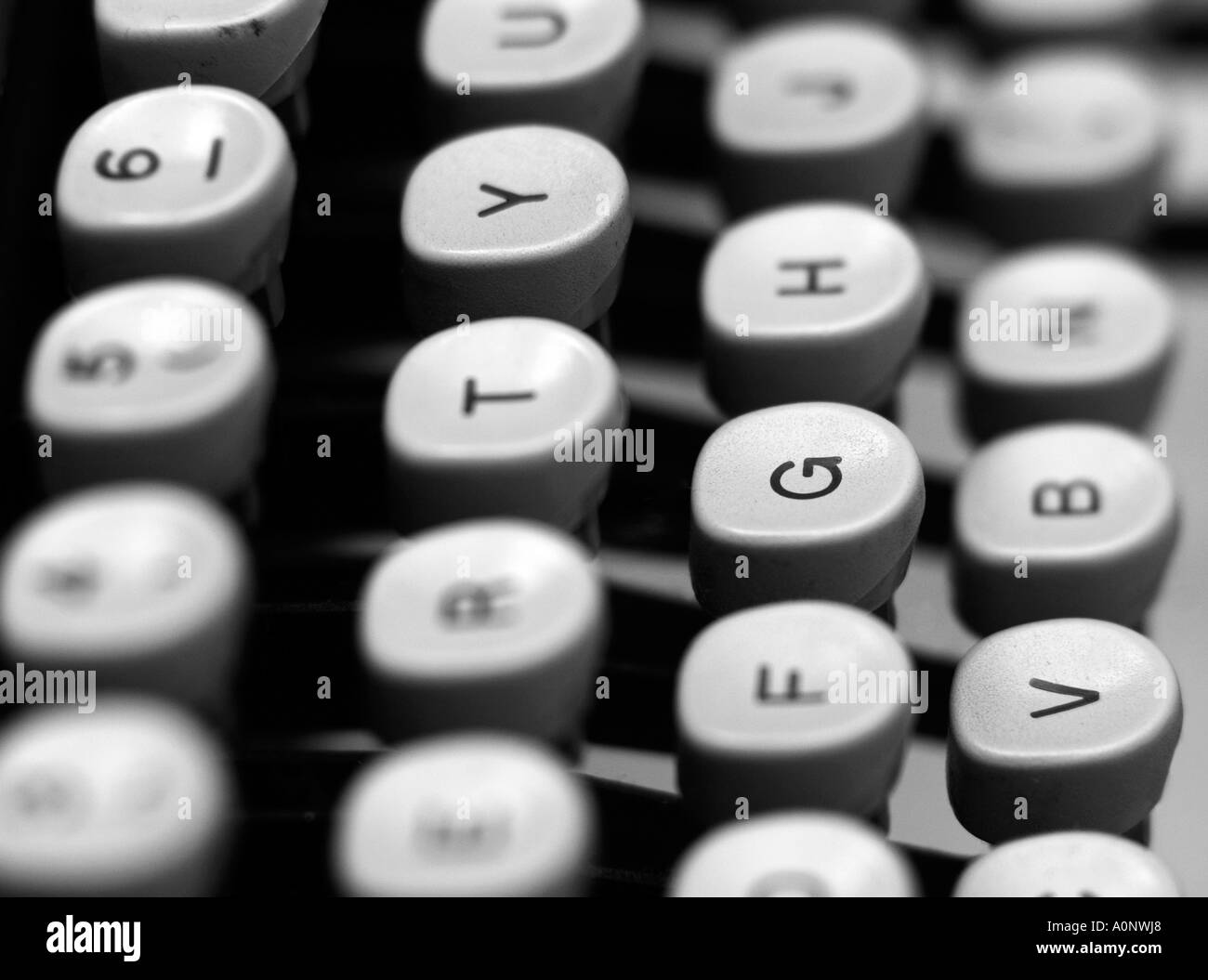 keyboard of an old classic typewriter Stock Photo - Alamy