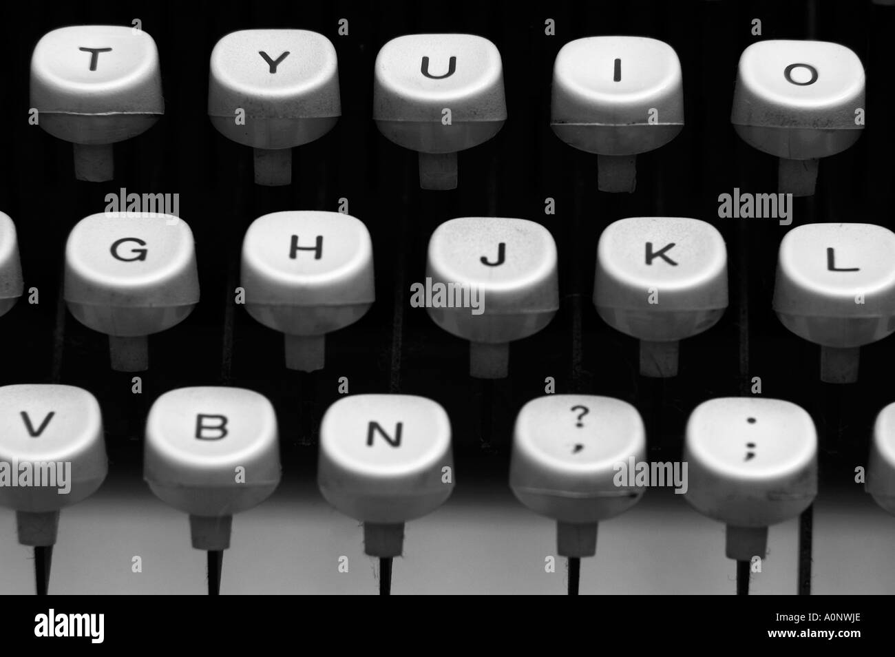 keyboard of an old classic typewriter Stock Photo - Alamy
