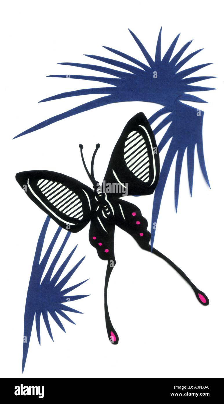 Butterfly black ink drawing hi-res stock photography and images - Alamy