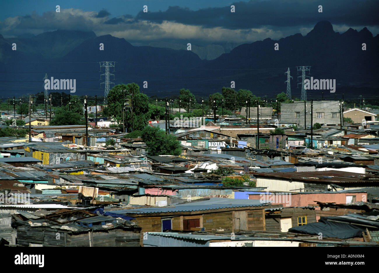 Cape Town township Stock Photo - Alamy