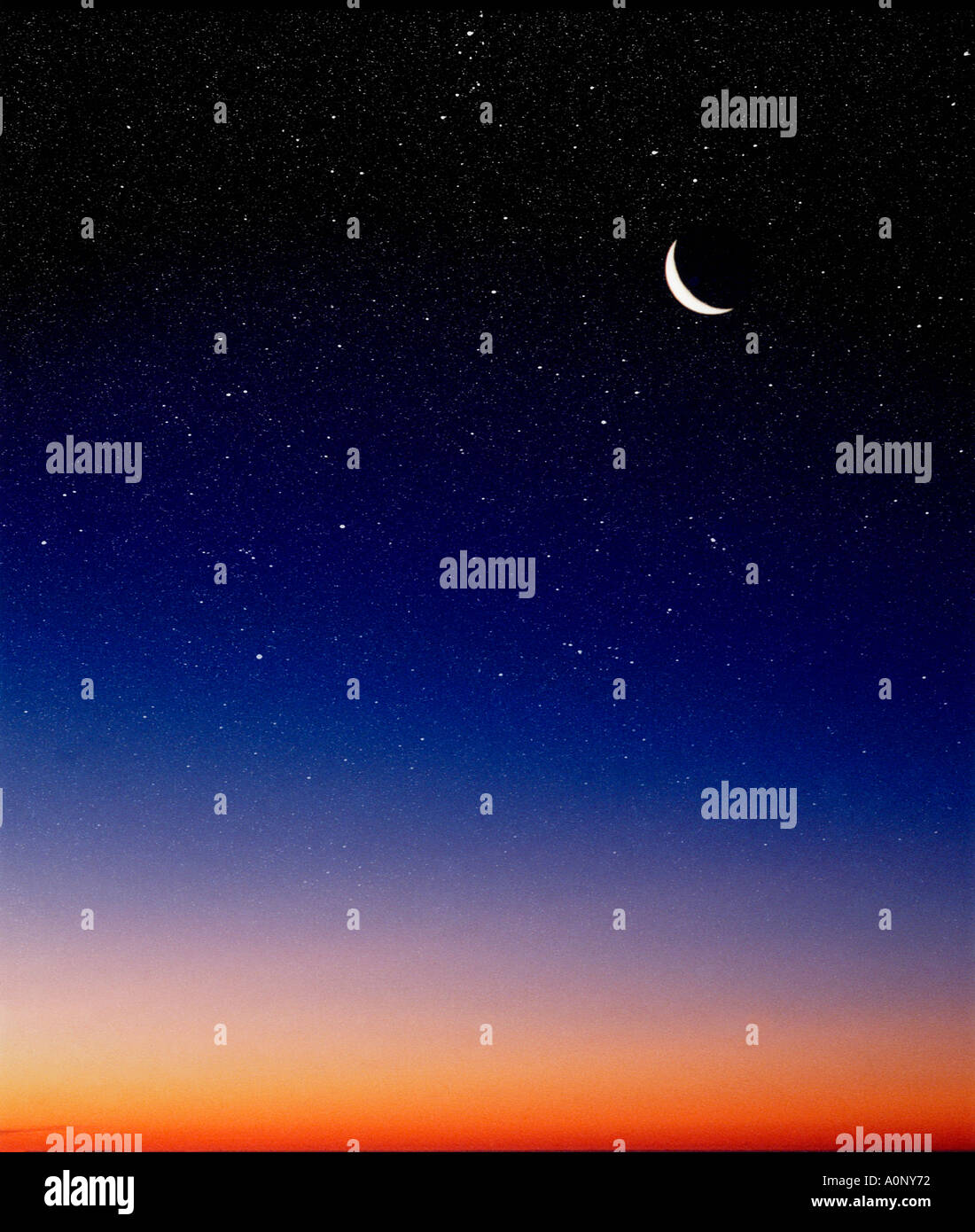 Astronomy Crescent Moon