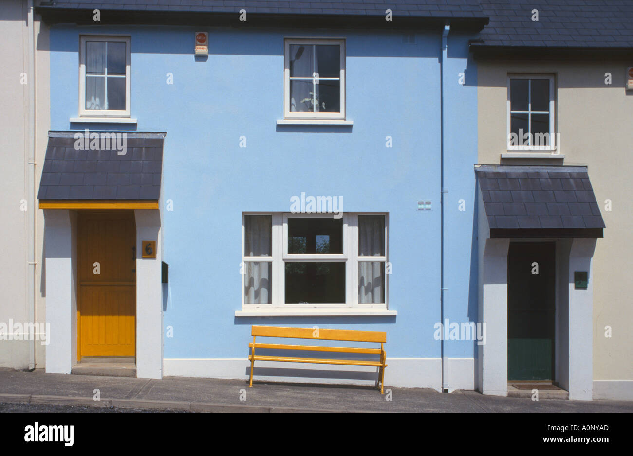 Detail of a Colourful House Ireland Stock Photo - Alamy