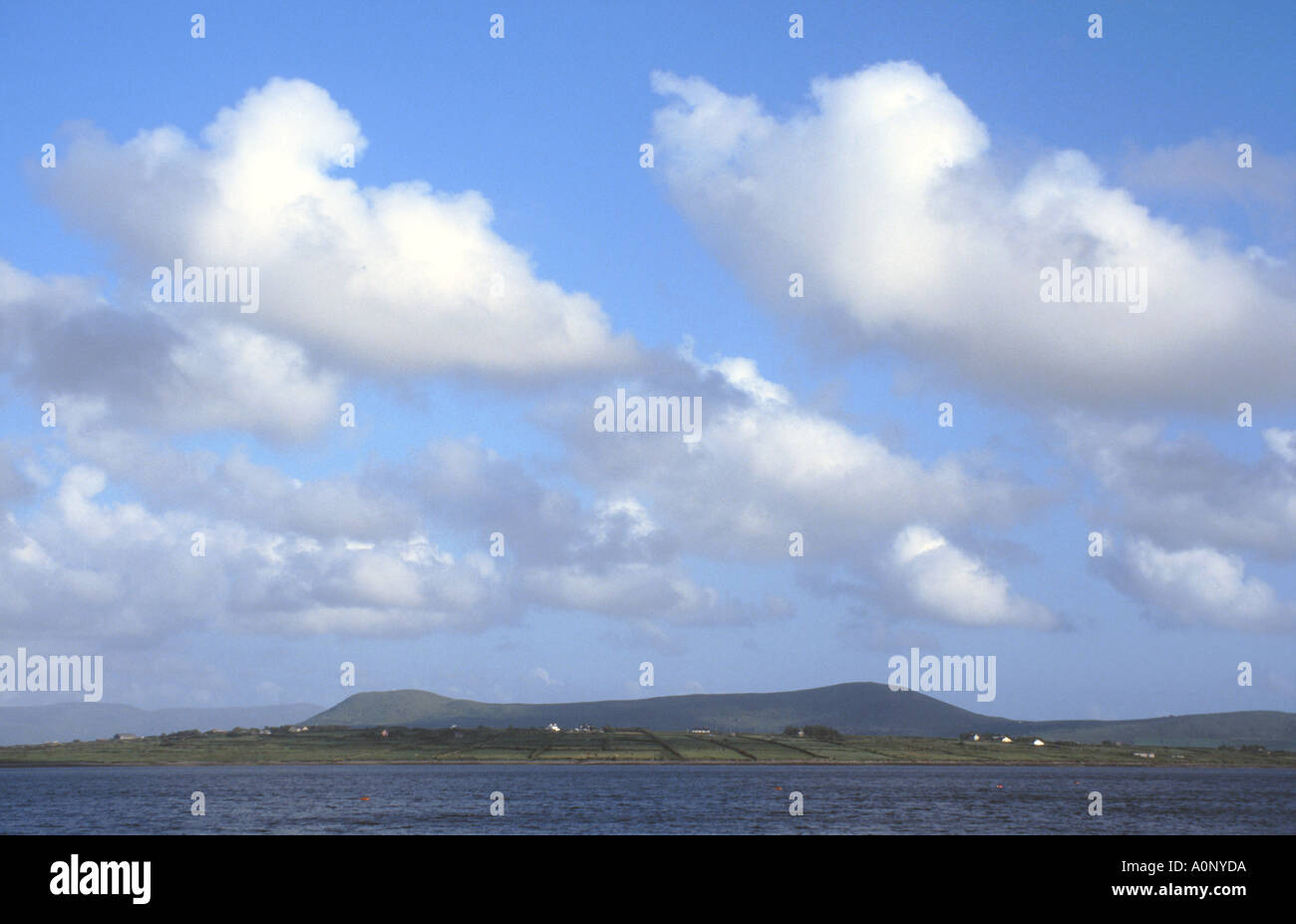 Typical Sky and Clouds Irish landscape County Kerry Ireland Stock Photo ...
