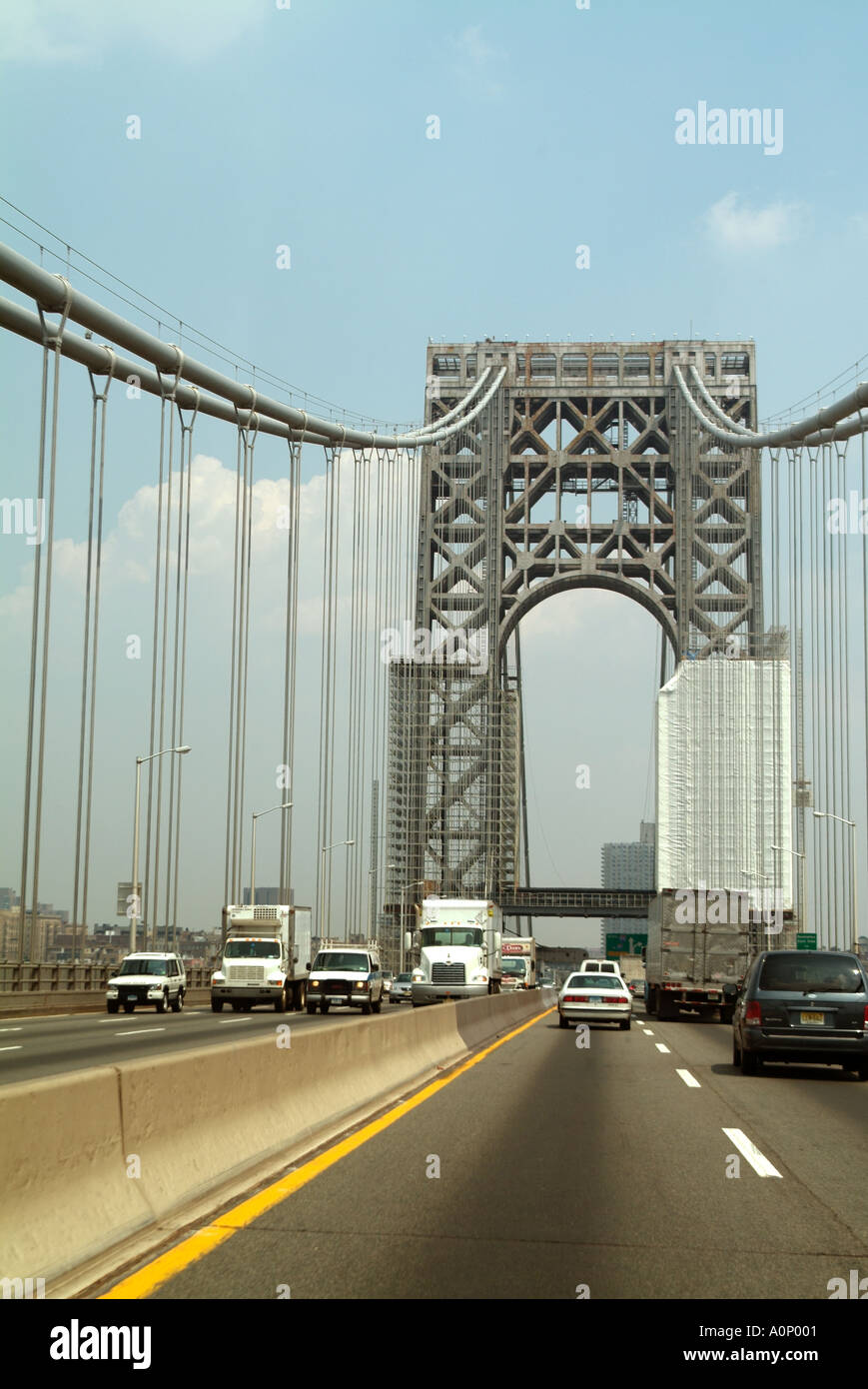 On the GW Bridge Stock Photo - Alamy