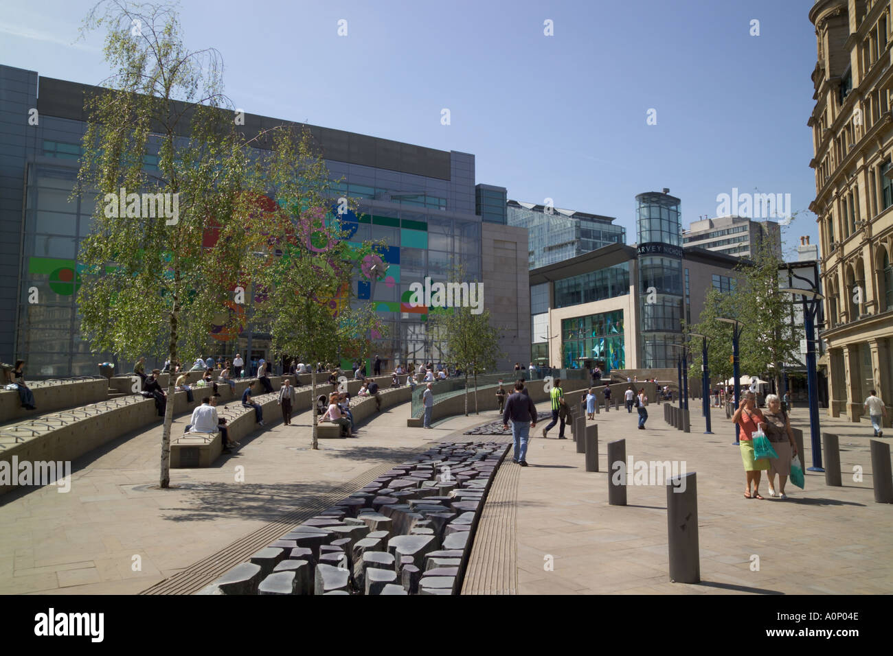 Exchange Square Manchester Lancashire England Stock Photo - Alamy
