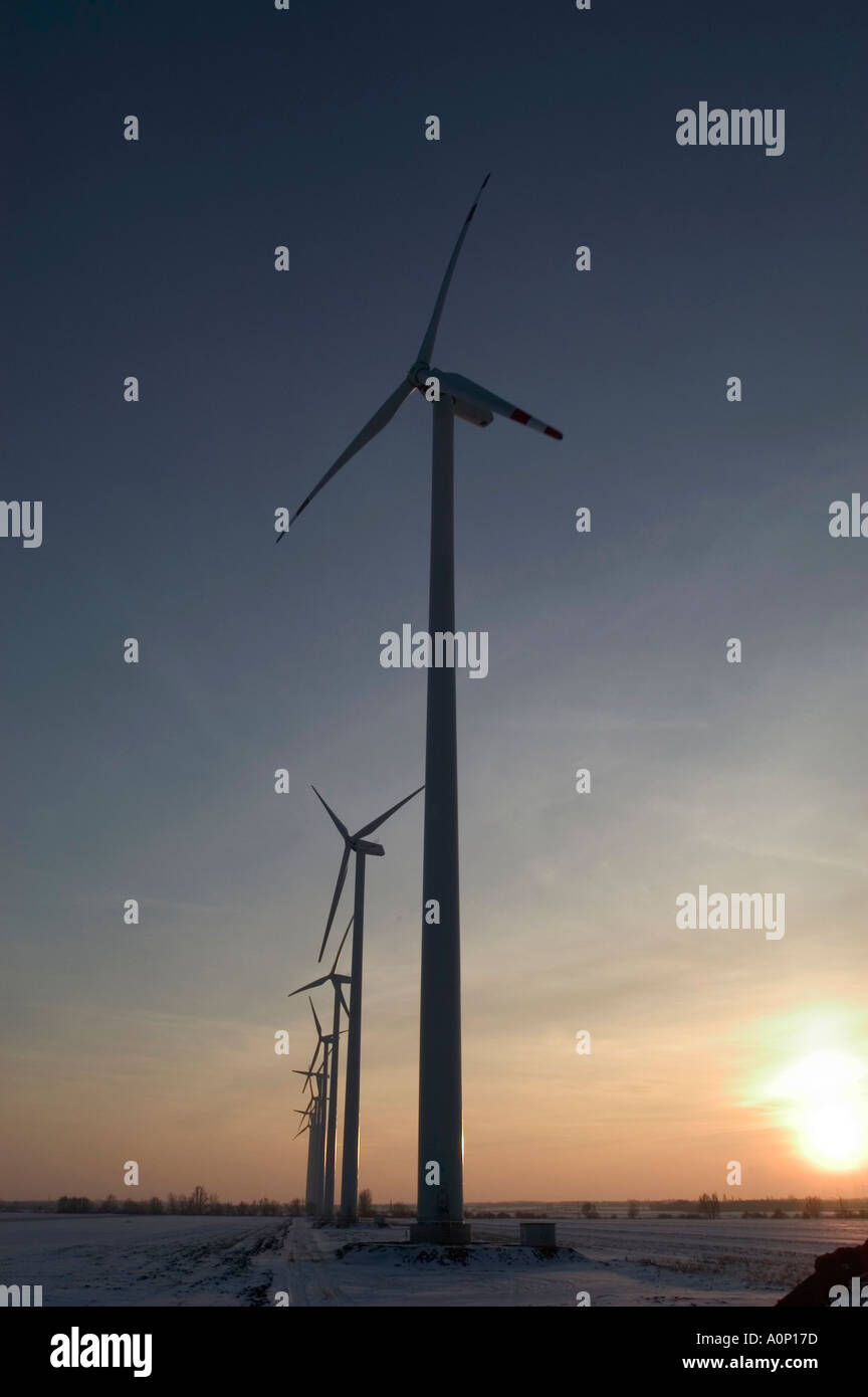 wind wheels in landscape Stock Photo - Alamy