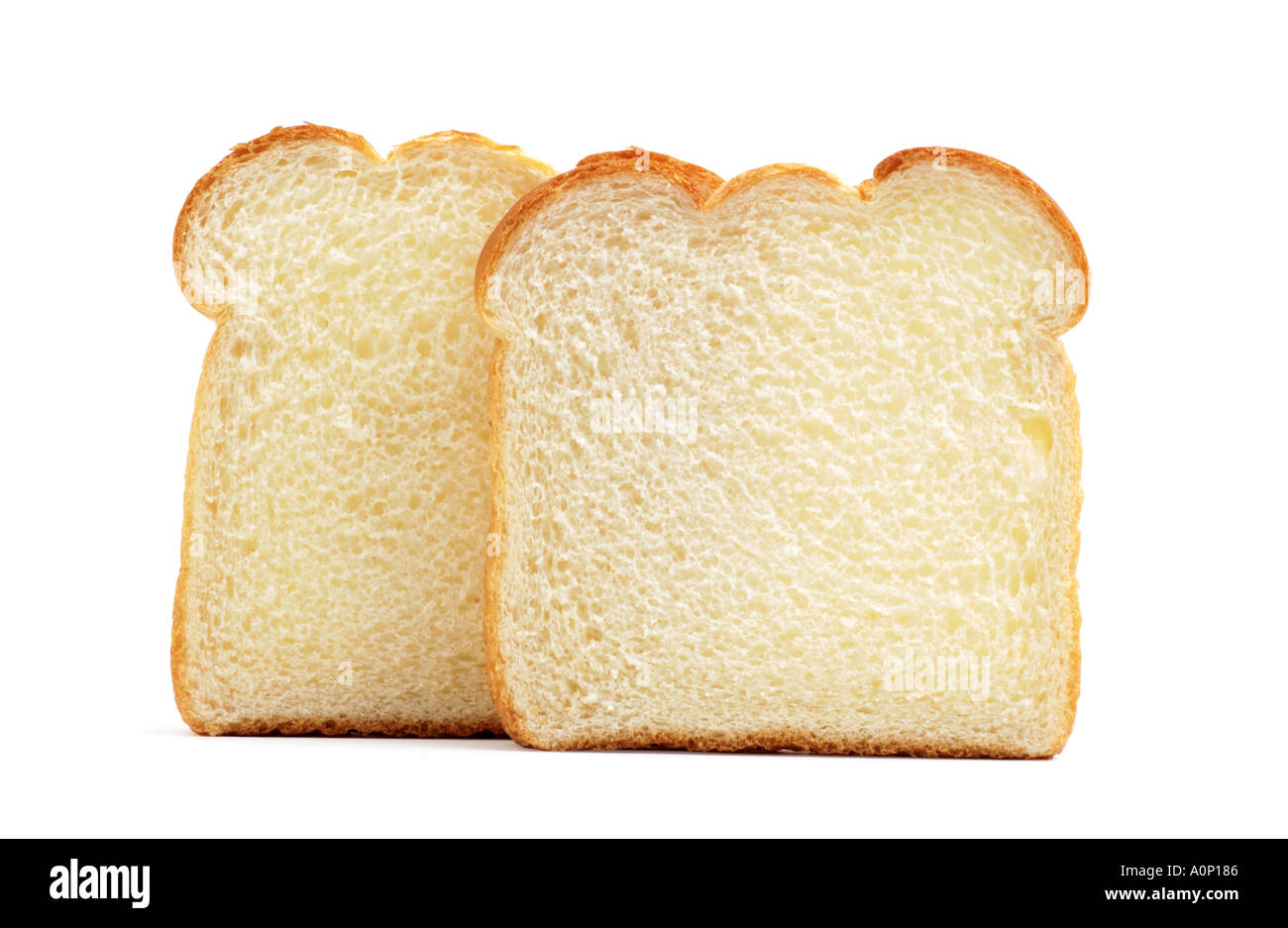 Slices of white bread Stock Photo - Alamy