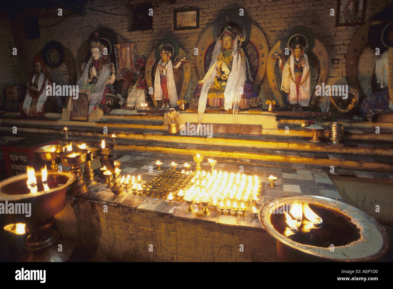 Nepal Bodhnath tibetan buddhist shrine Stock Photo - Alamy