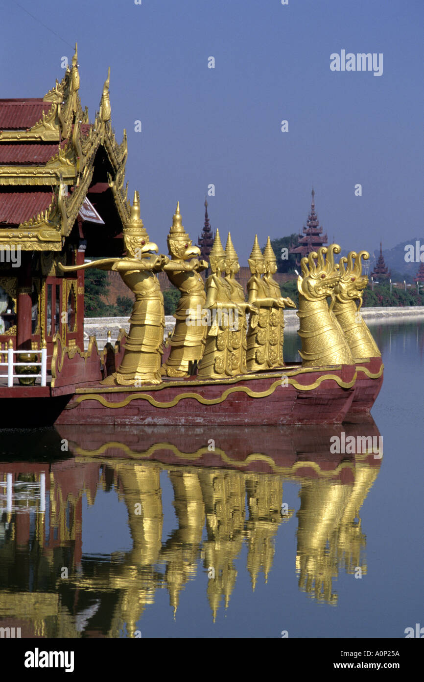 Myanmar Mandalay Royal Barge Stock Photo - Alamy