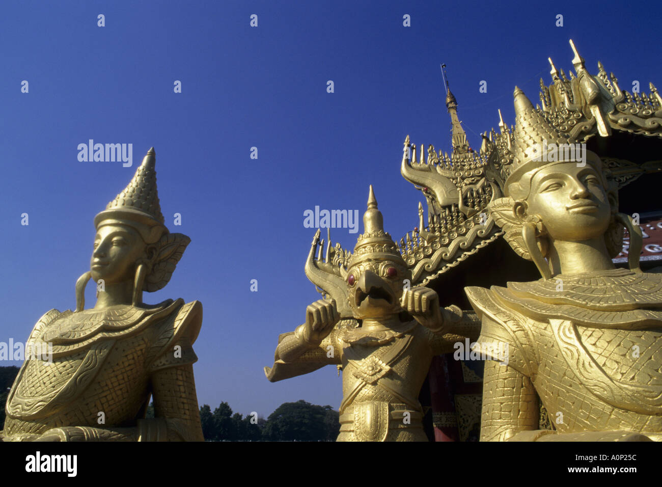 Myanmar Mandalay Royal Barge Stock Photo - Alamy
