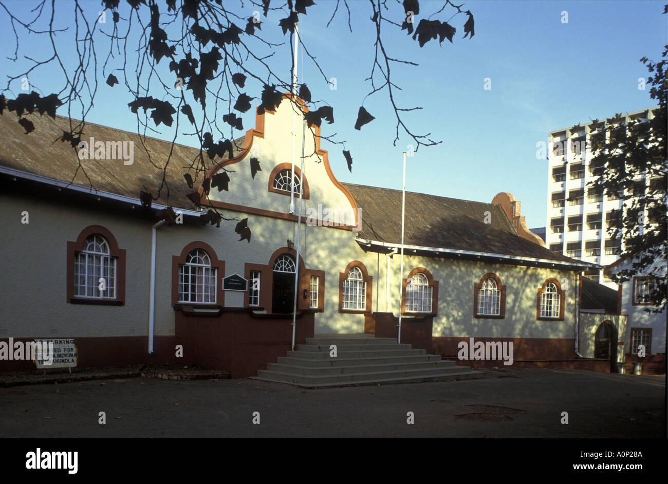 Government building built in the colonial Cape Dutch style Mbabane ...