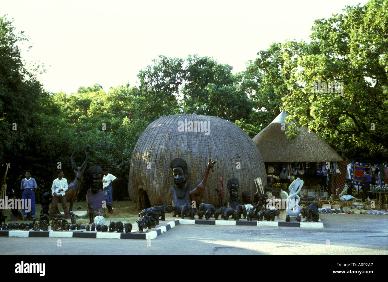 Tourist shops in Mbabane capital of Swaziland southern Africa Stock ...