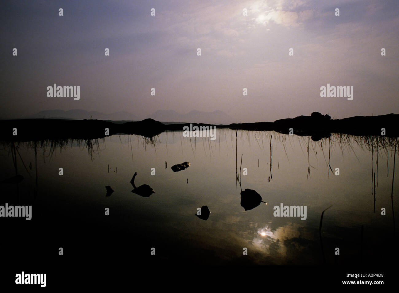 IRELAND PEAT DIGGING IN THE WEST OF THE IRISH REPUBLIC COPYRIGHT Stock ...