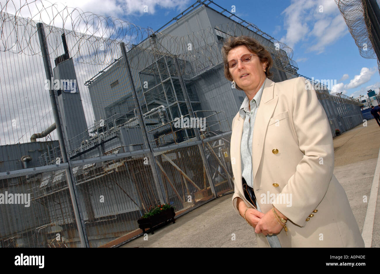 Denise Calvert Governor of HMP The Weare also known as the Prison Ship ...