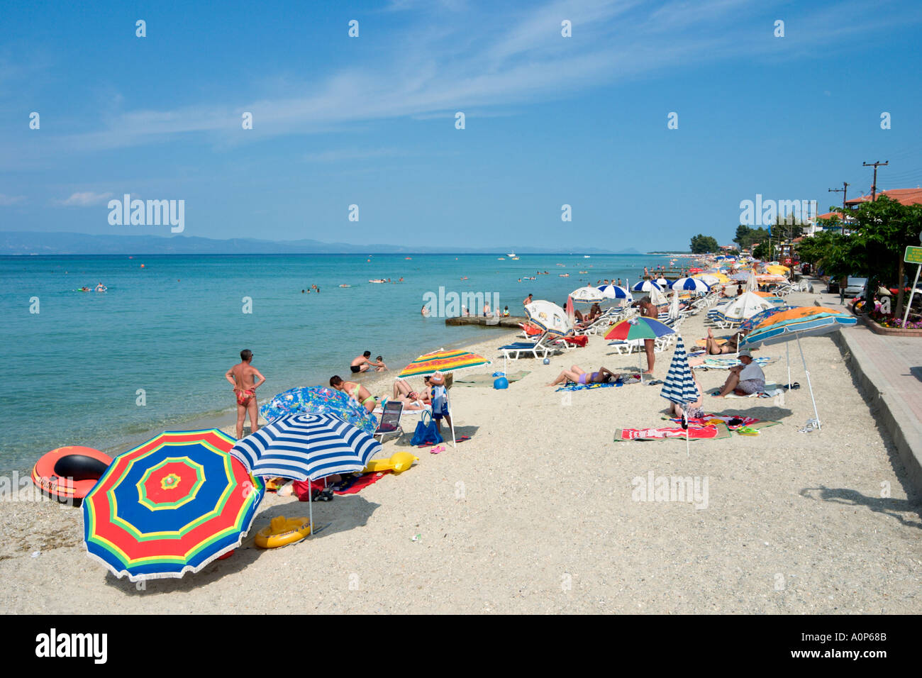 Pefkohori beach halkidiki greece europe hi-res stock photography and ...