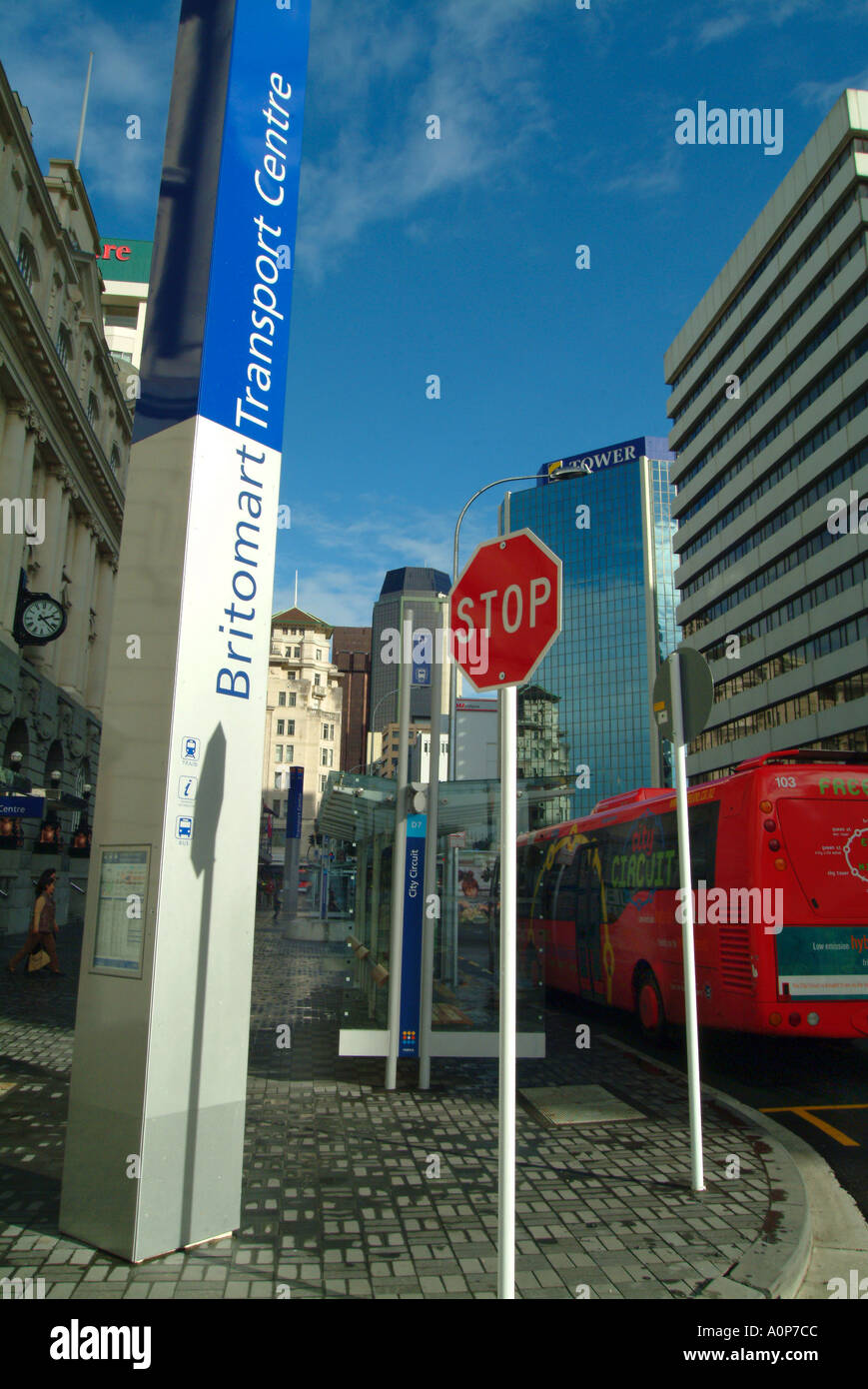 Britomart Transport Centre and Central Rail Station downtown Auckland ...