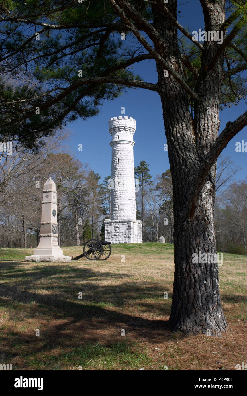 Monument honoring Col John Wilder Chickamauga Battle Field Framed by ...