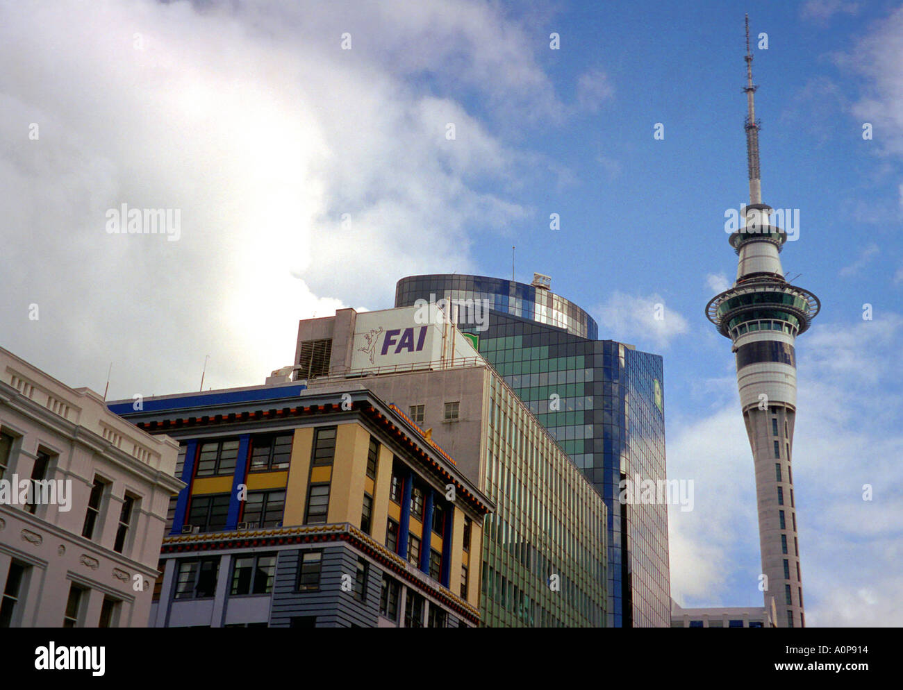 Auckland City Skytower New Zealand Stock Photo - Alamy