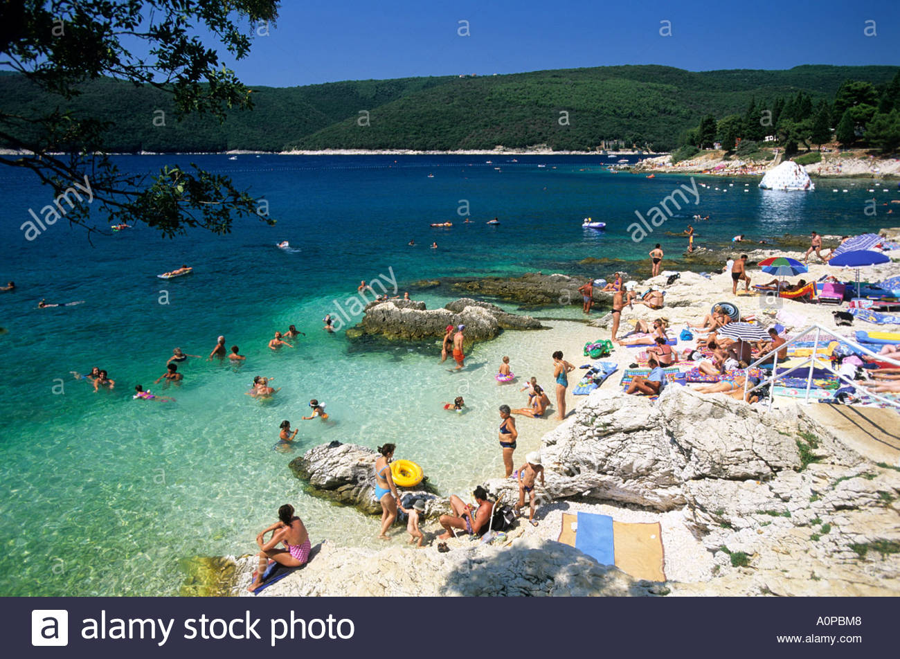 Beach Rabac Istria Croatia Stock Photo: 5740167 - Alamy