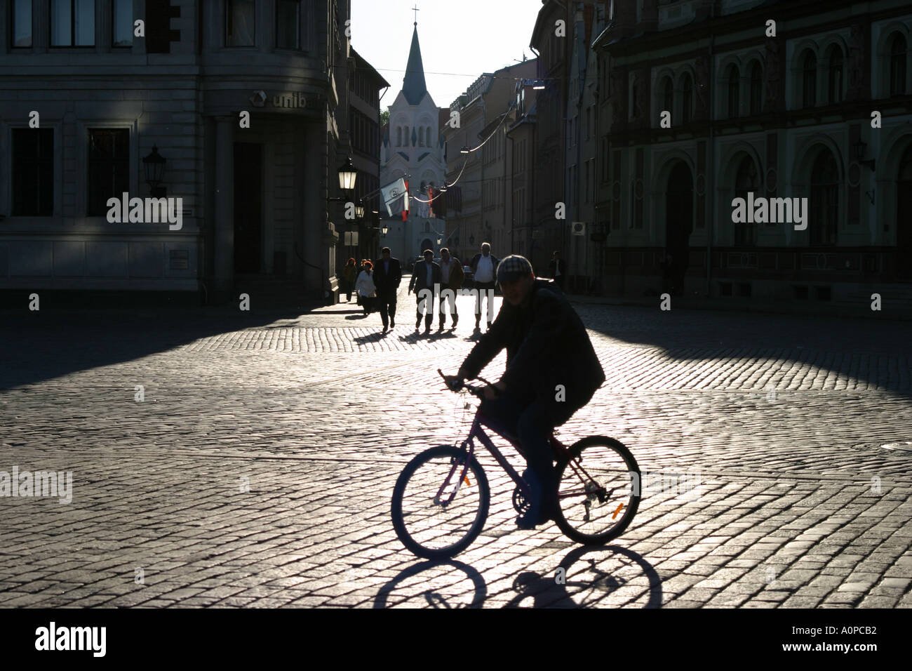 The main square in Riga Latvia Stock Photo - Alamy