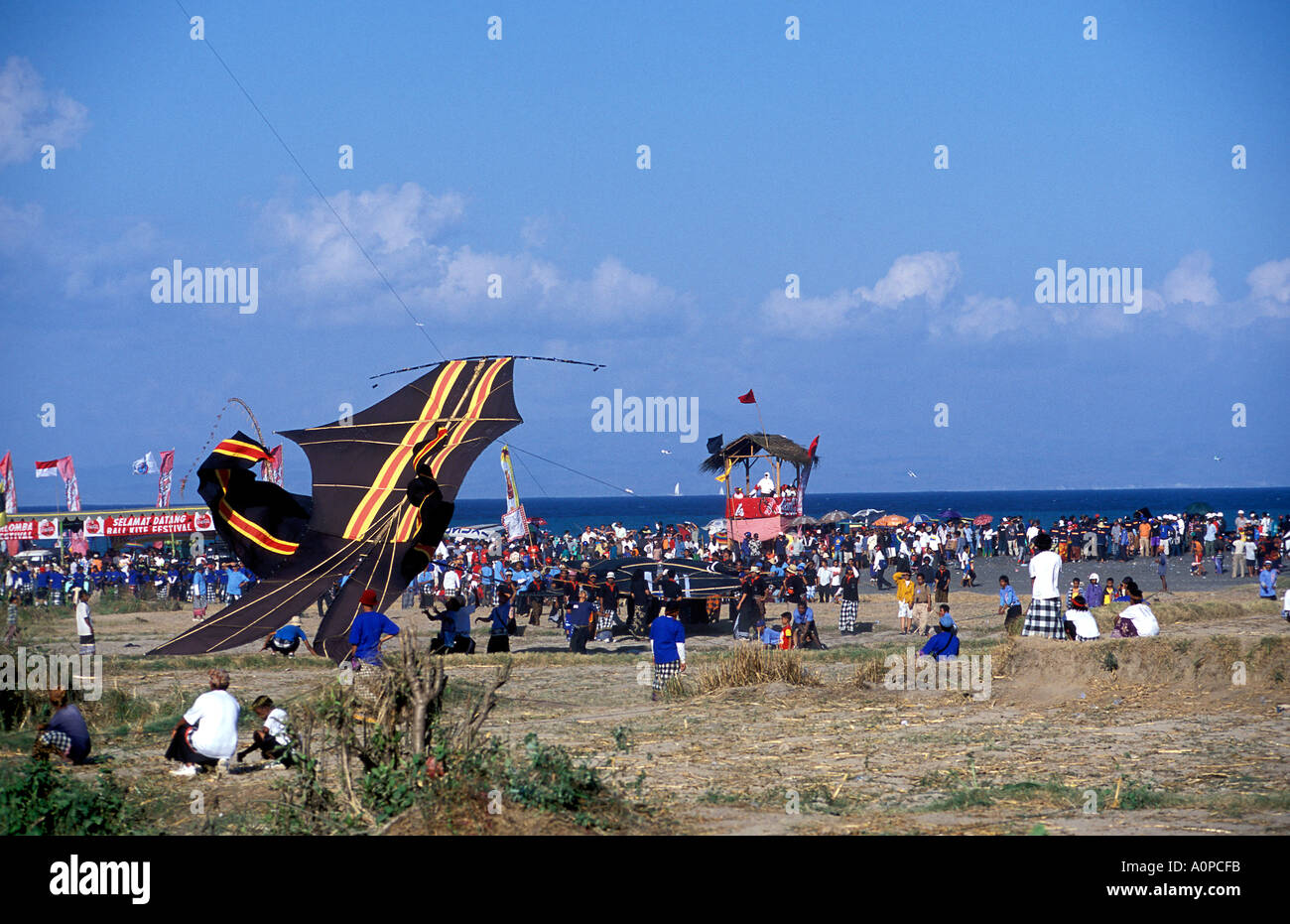 Indonesia Bali Bebean kite is landing on the ground Stock Photo - Alamy