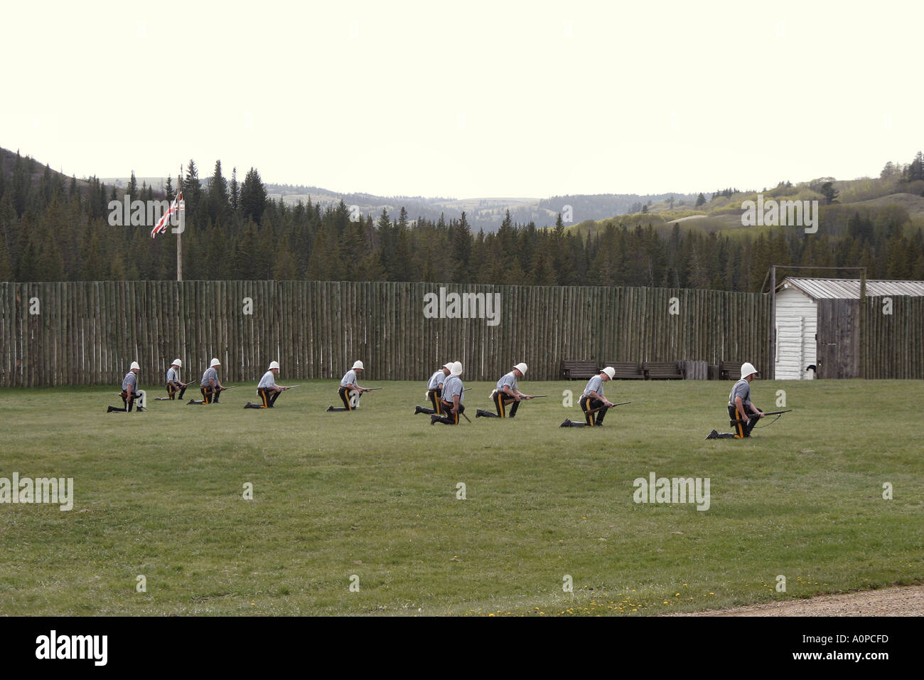 Historic weapons demonstration Stock Photo - Alamy