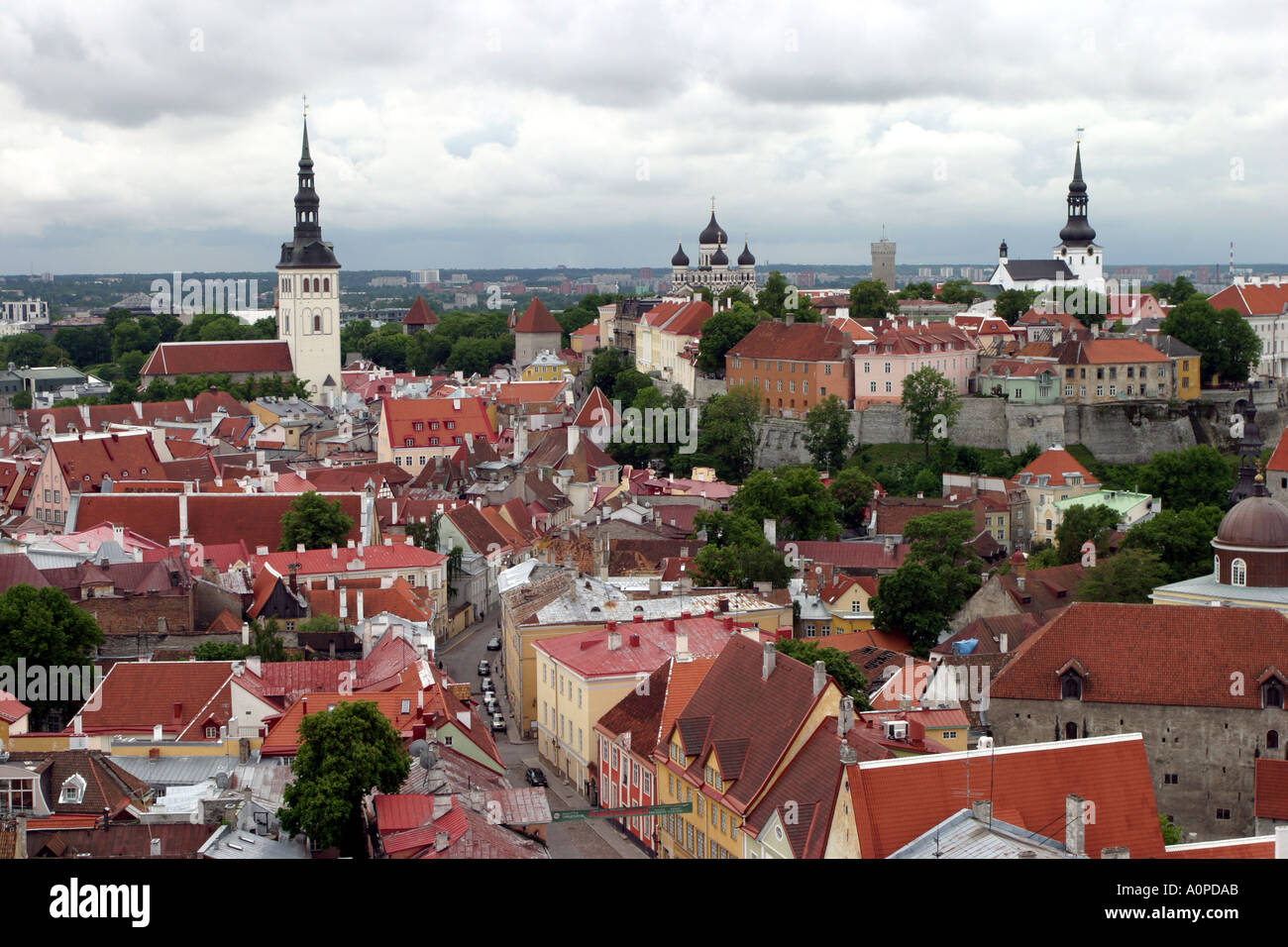 Tallinn landscape vertical hi-res stock photography and images - Alamy