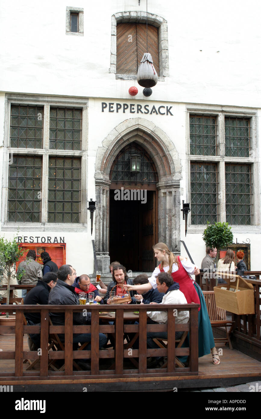 The Peppersack bar in the old town in Tallinn Estonia Stock Photo - Alamy