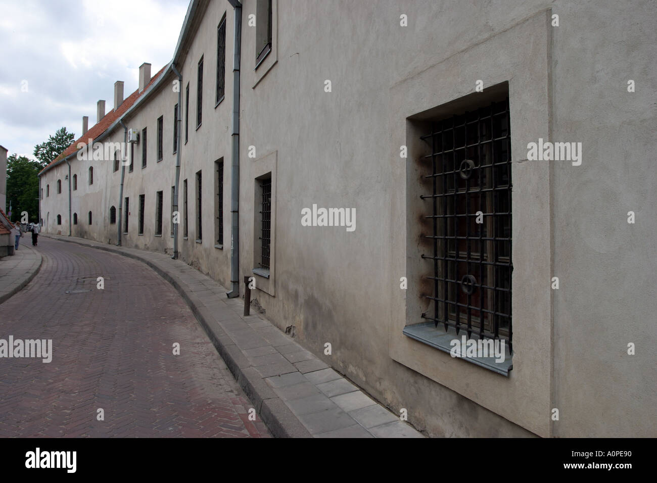 Street in the old Jewish ghetto in Vilnius Lithuania Stock Photo - Alamy
