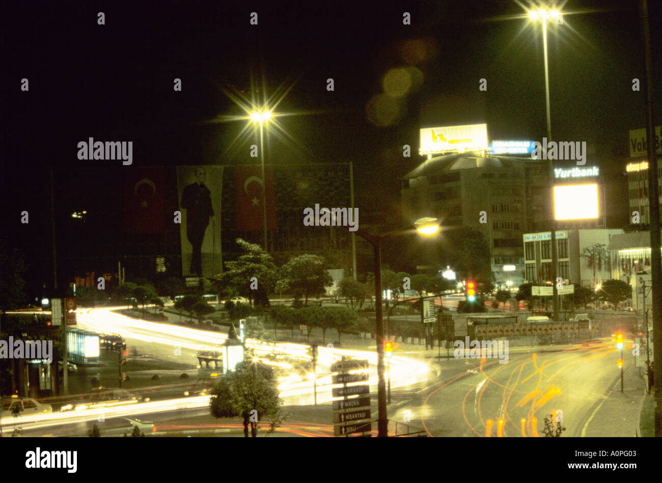 Taksim Square - Istanbul - At Night Stock Photo - Alamy