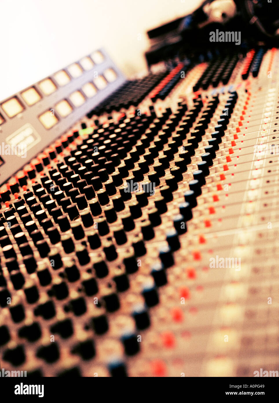 Sound Recording Console Stock Photo - Alamy