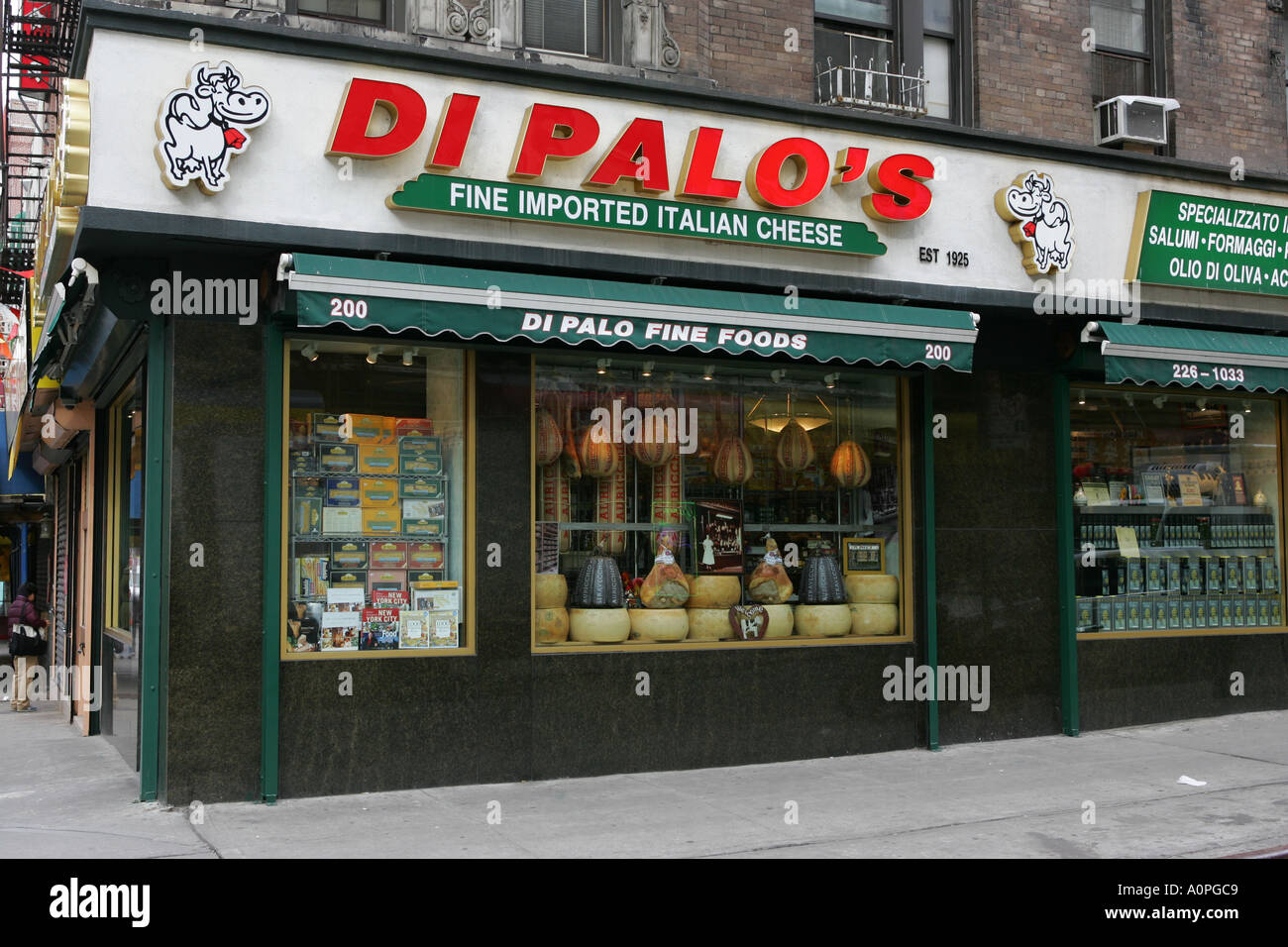 Imported Italian Cheese Shop Store Little Italy area New York City ...