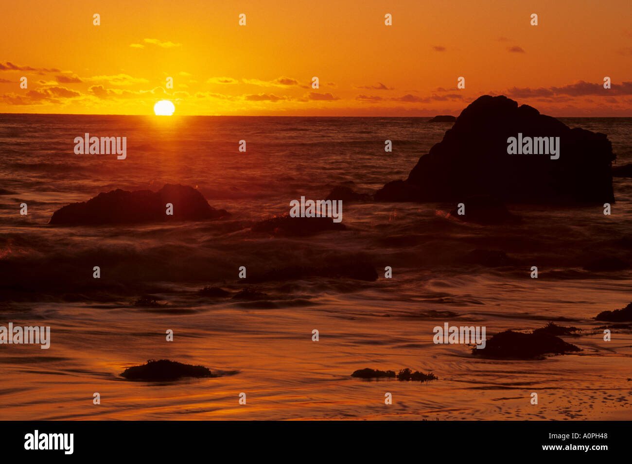 Sunset over Muir Beach Golden Gate National Recreation Area San ...