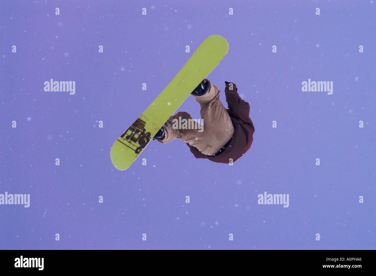 Snowboard Jumping competition Stock Photo - Alamy