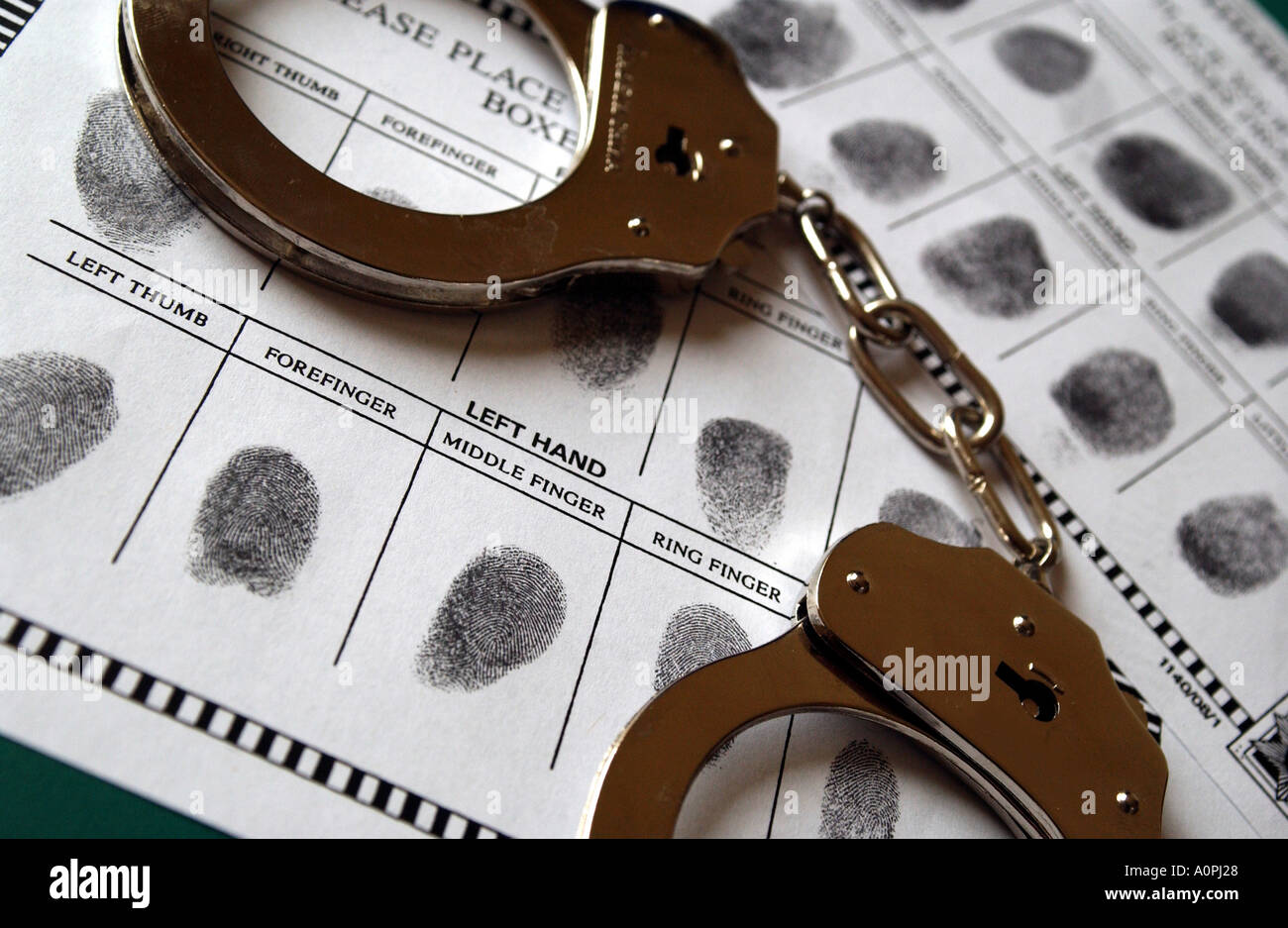 Fingerprints police hi-res stock photography and images - Alamy