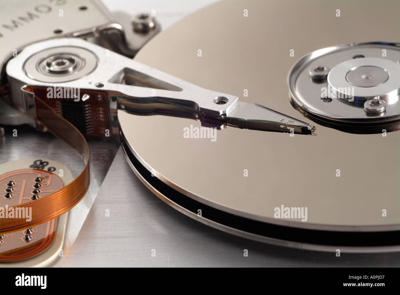 Computer Hard Disk Drive, Close Up Stock Photo - Alamy