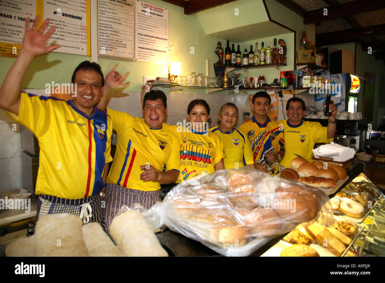 Ecuadorean staff at half-time, their team beat Costa Rica 3-0, 2006 ...