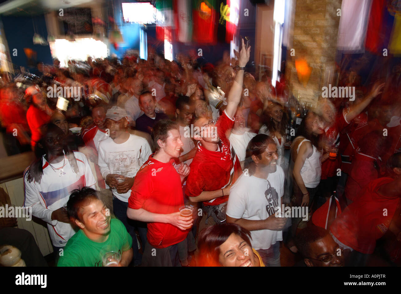 Football fans cheering blur hi-res stock photography and images - Alamy