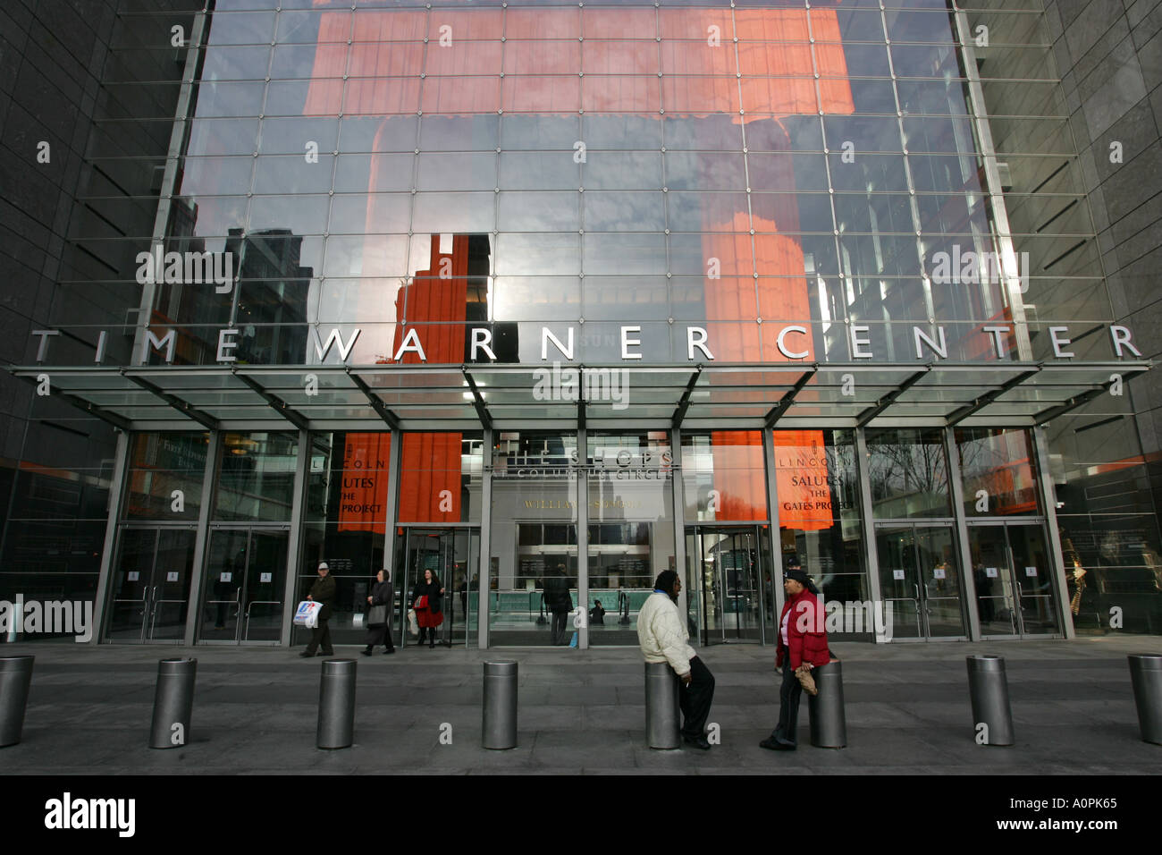 The Time Warner landmark Building modern architecture in downtown New ...
