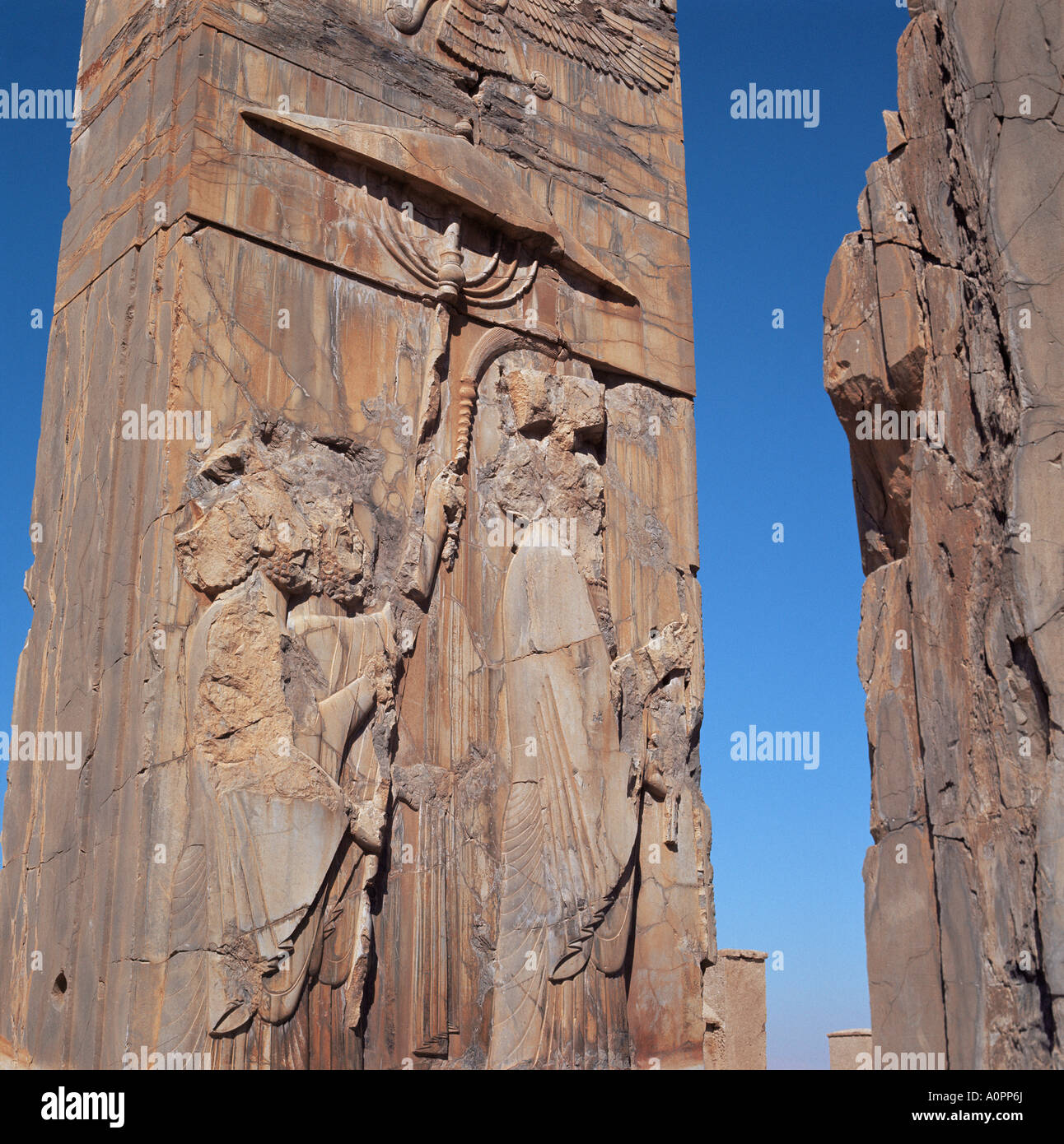 Detail Persepolis UNESCO World Heritage Site Iran Middle East Stock ...