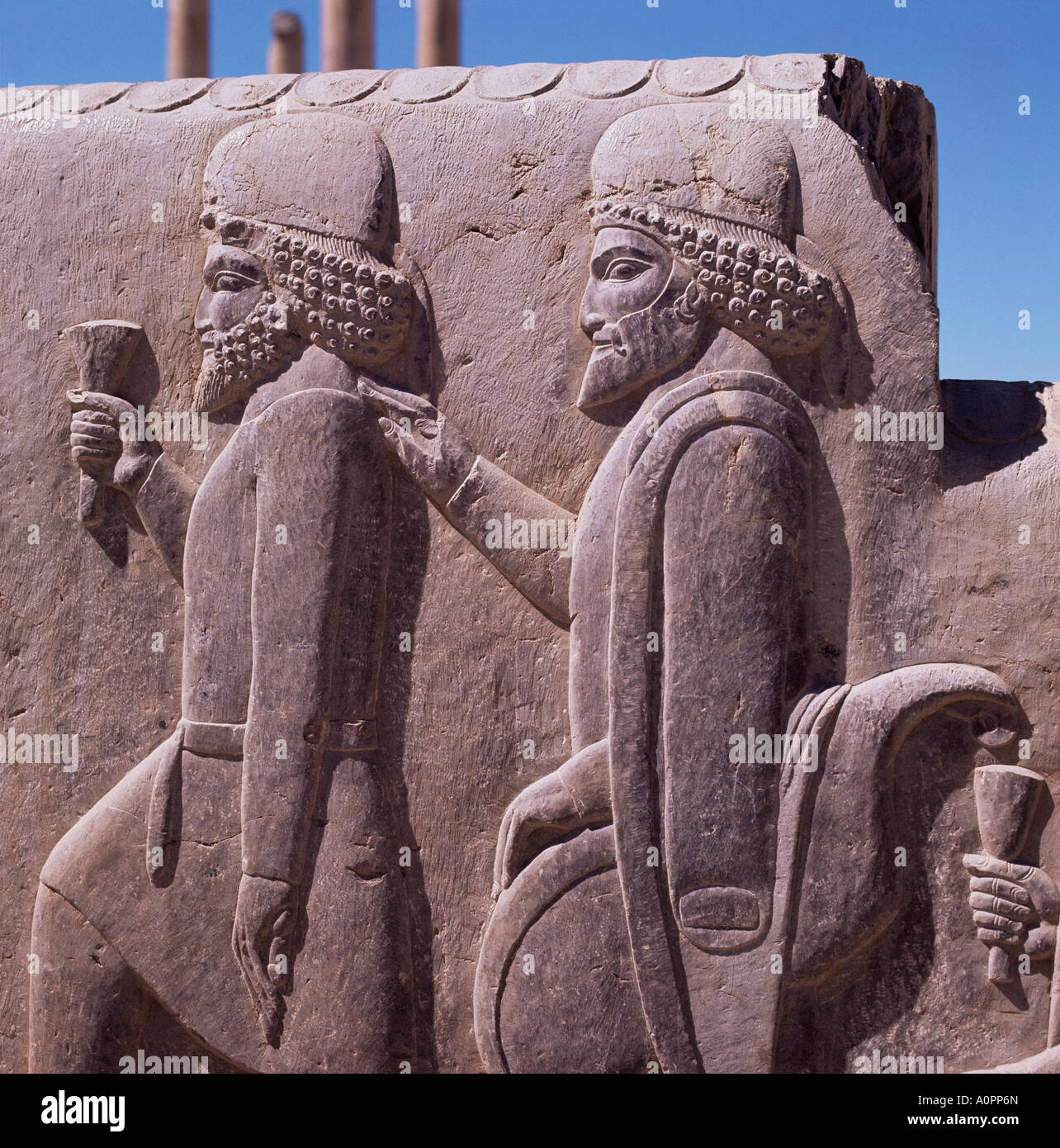Detail Persepolis UNESCO World Heritage Site Iran Middle East Stock ...