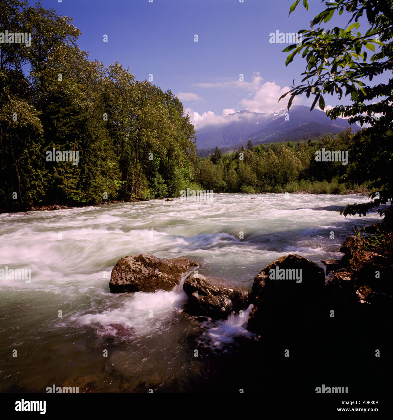 Spring Runoff in the Chilliwack River and Cascade Mountains in the ...