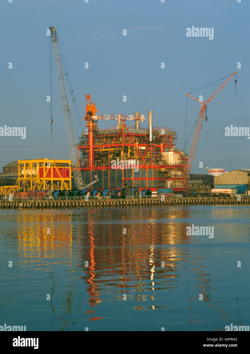 Gas deck construction, Howden, Tyneside, Tyne and Wear, England, UK ...