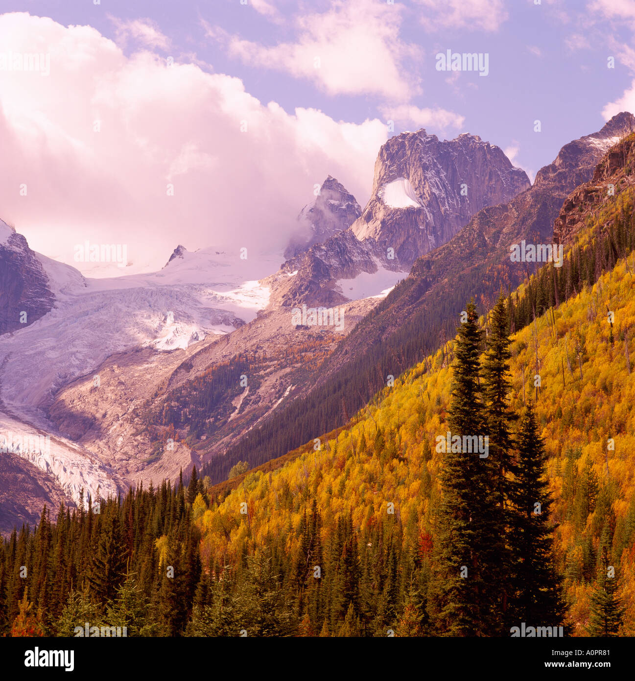 Bugaboo Glacier and the Snowpatch Spire in Autumn in the Purcell ...