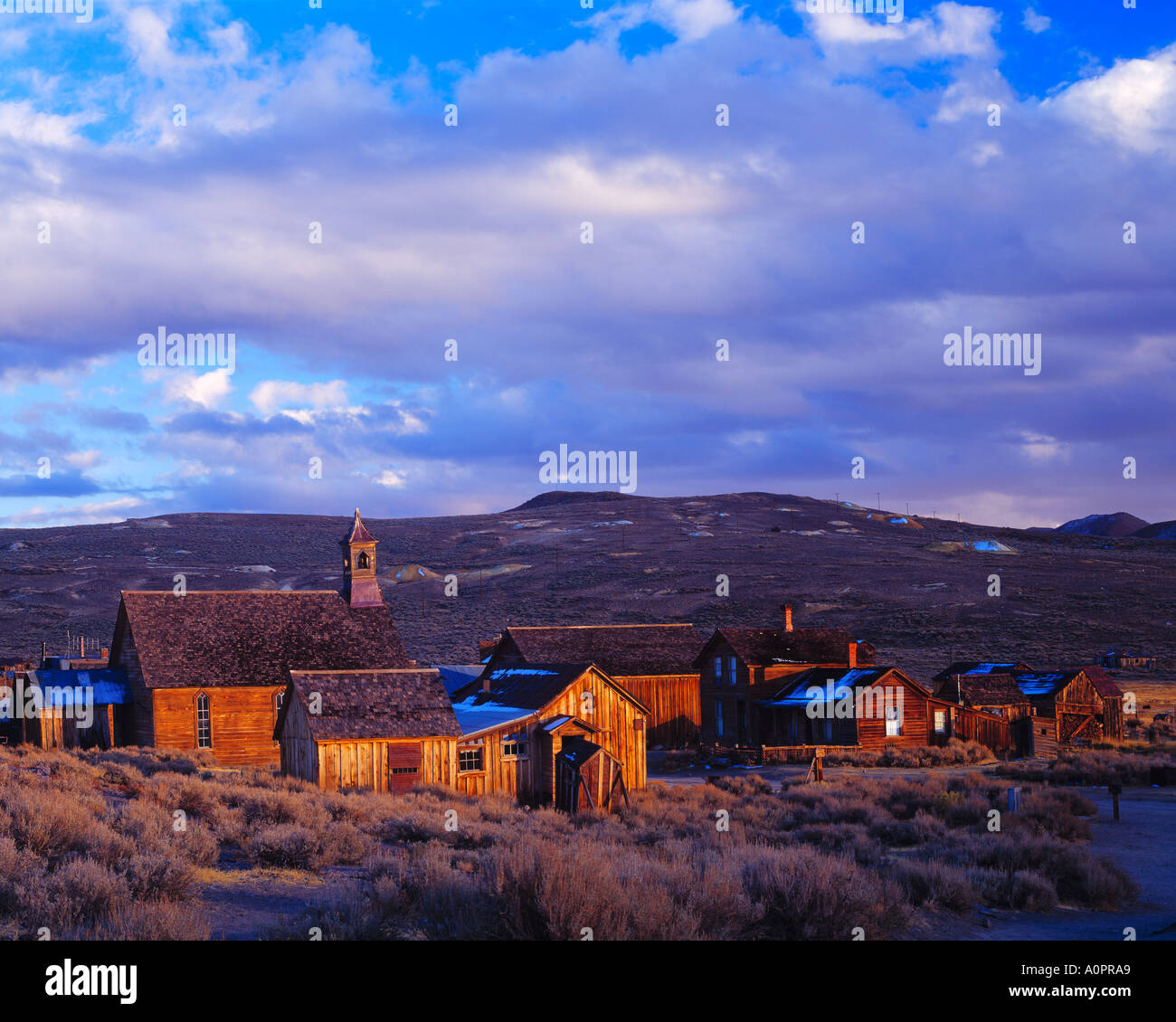 Bodie Ghost Town at Sunset 19th Century Mining Town Bodie State ...