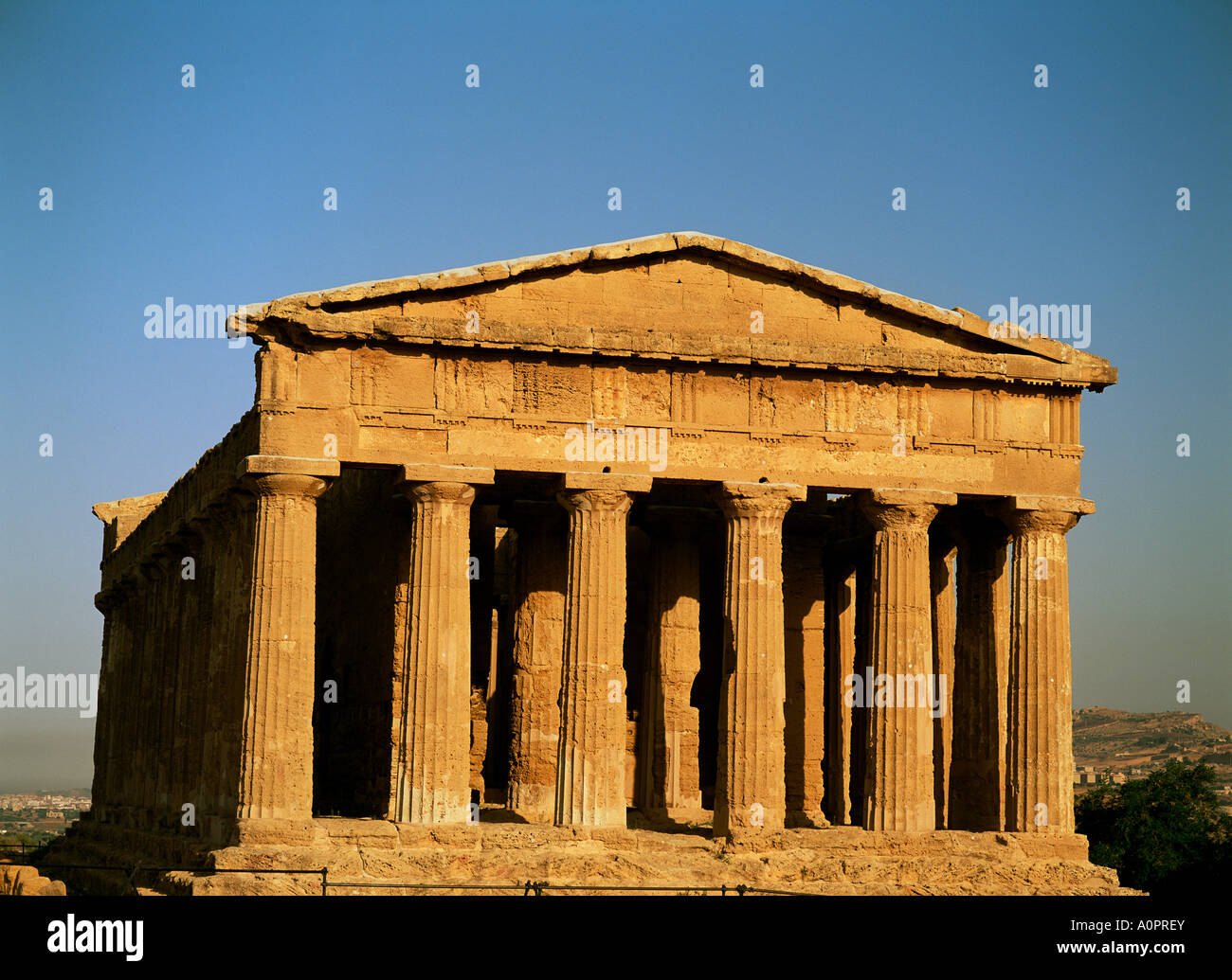 Temple of Concord Valley of the Temples Agrigento Sicily Italy Europe ...