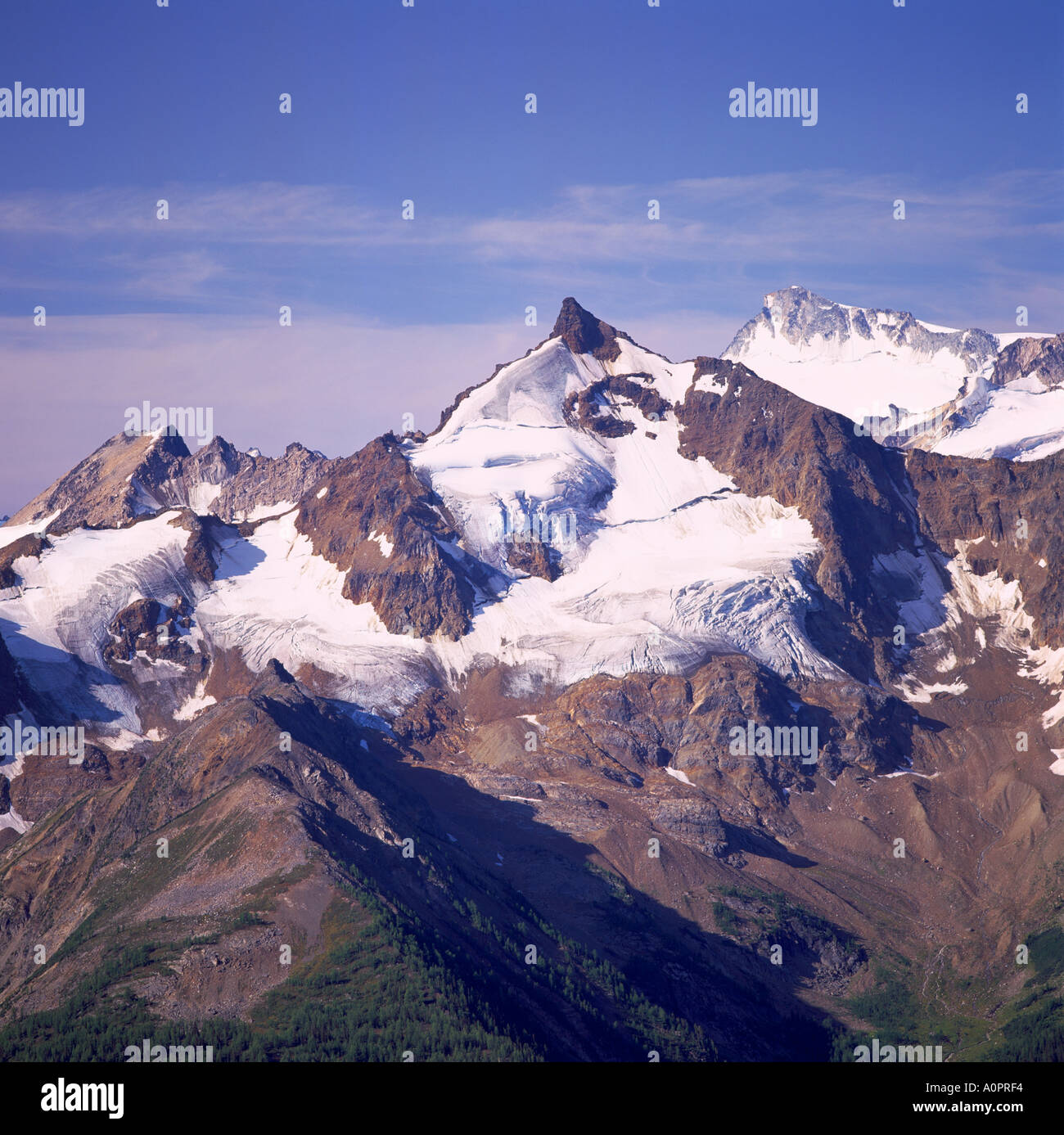 Mountain Peaks and Glaciers in the Purcell Mountains in Bugaboo ...