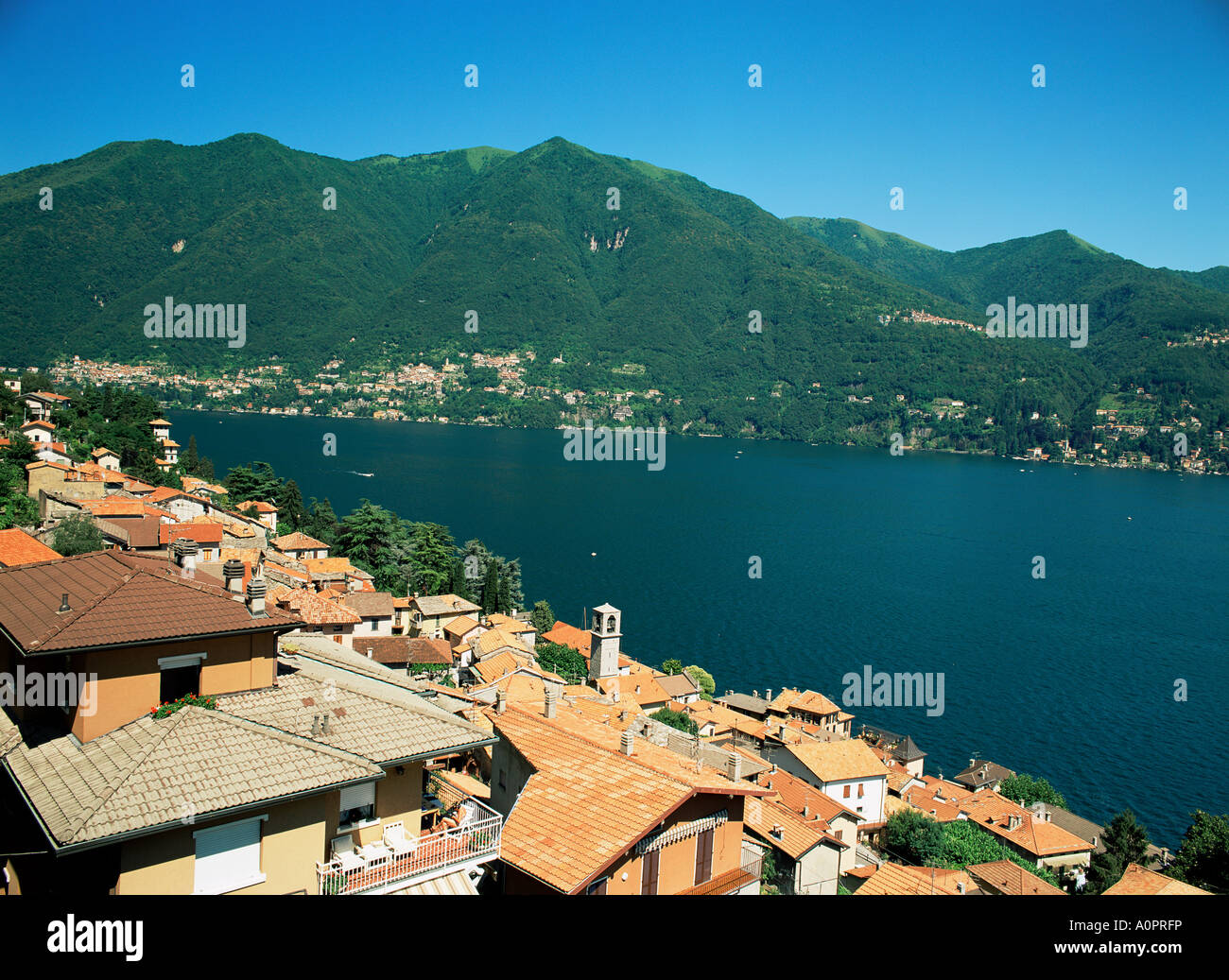 View from Laglio Lake Como Lombardy Italian Lakes Italy Europe Stock ...