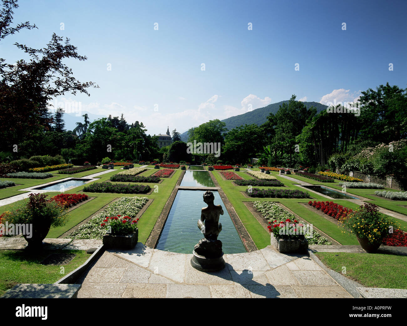 Gardens of the Villa Taranto Lake Maggiore Piemonte Italy Europe Stock ...